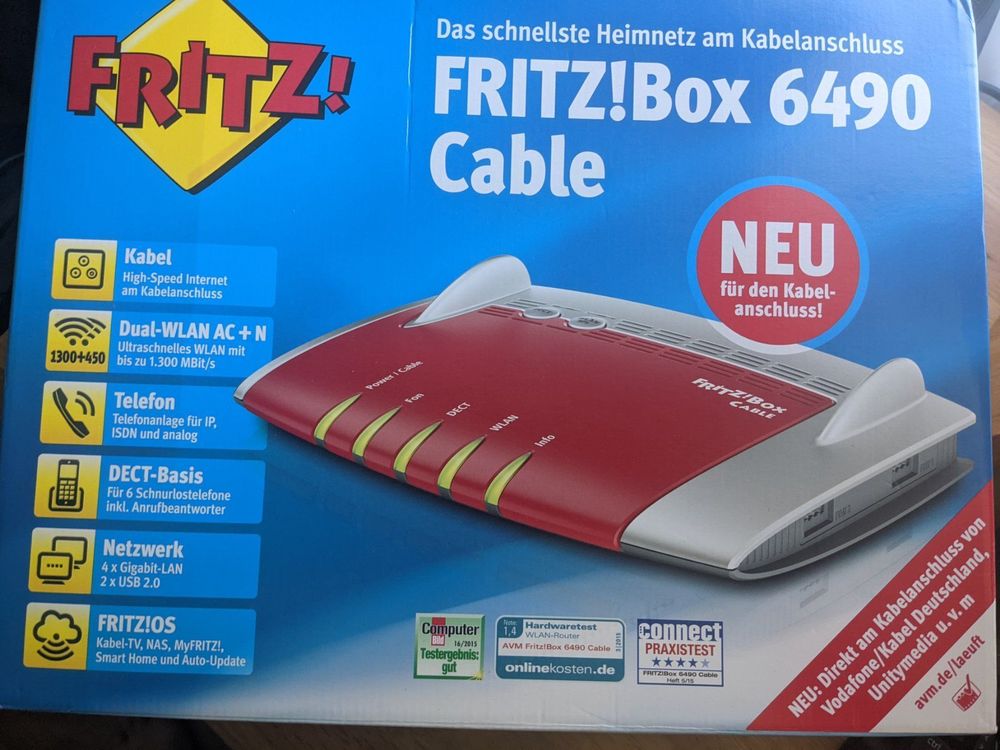 Fritzbox 6490 Cable Router (Gebraucht) in Adliswil für CHF 55 – mit ...