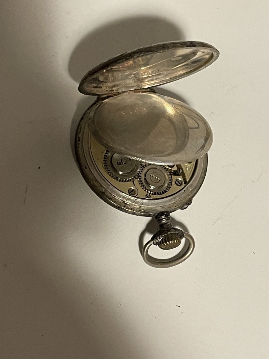 Montre à gousset ancienne décorée, Argent massif 800 (Gebraucht) in ...