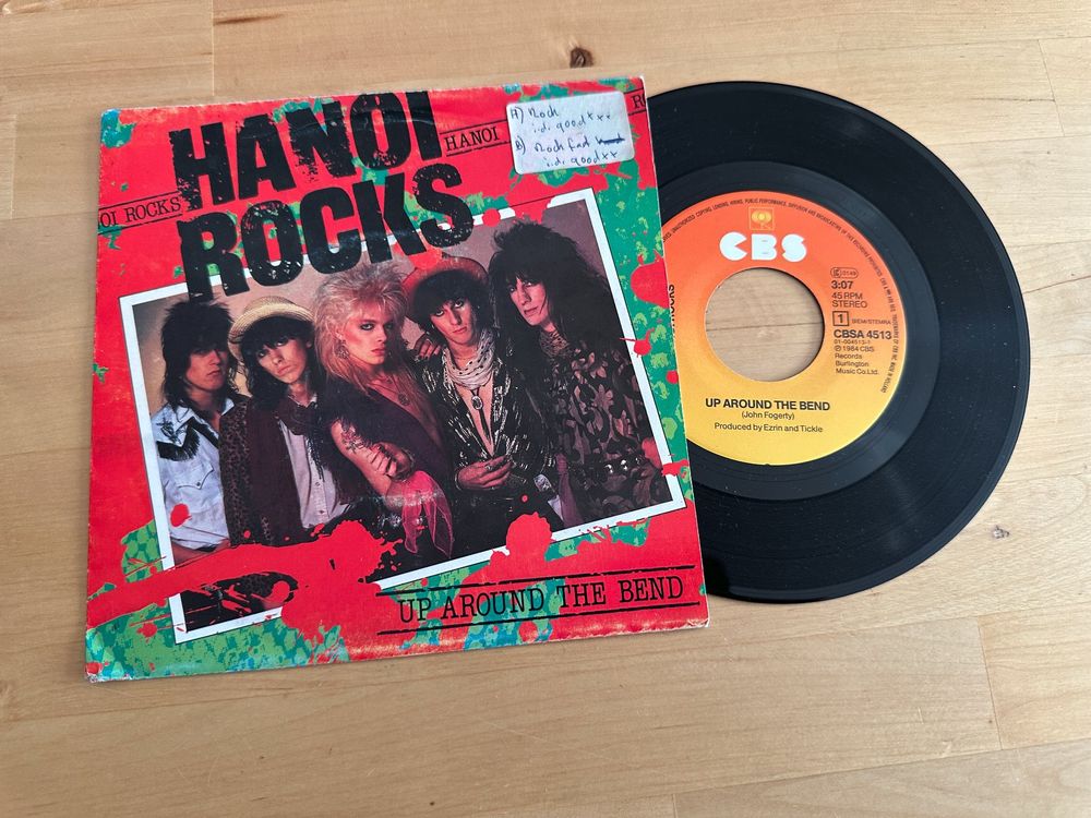 HANOI ROCKS tolle Up around the bend Single Kult Metal Rock (Gebraucht ...