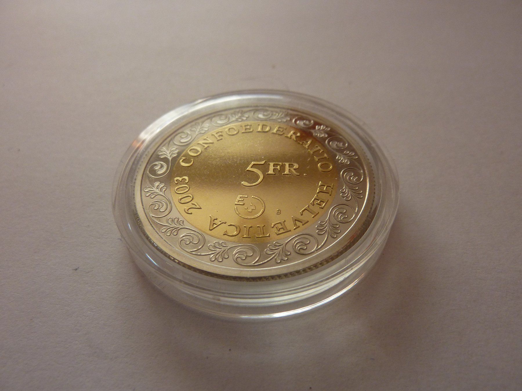 Probe: 5 Fr. Gedenkmünze : Chalandamarz 2003, PP, 180.- (Neu und ...