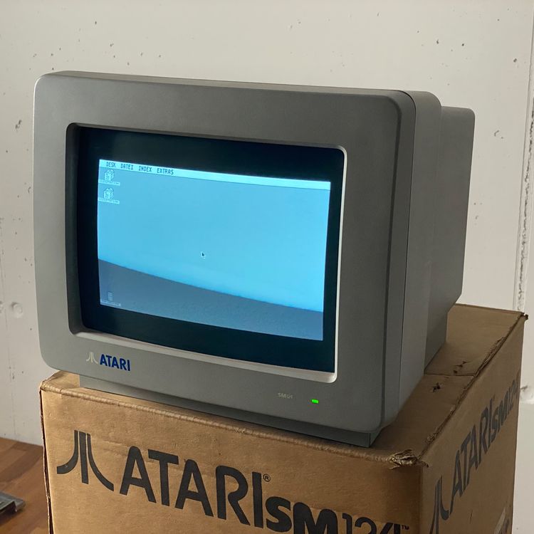 Vintage Computer CRT Monitor • ATARI SM124 • für Atari ST | Acheter sur ...