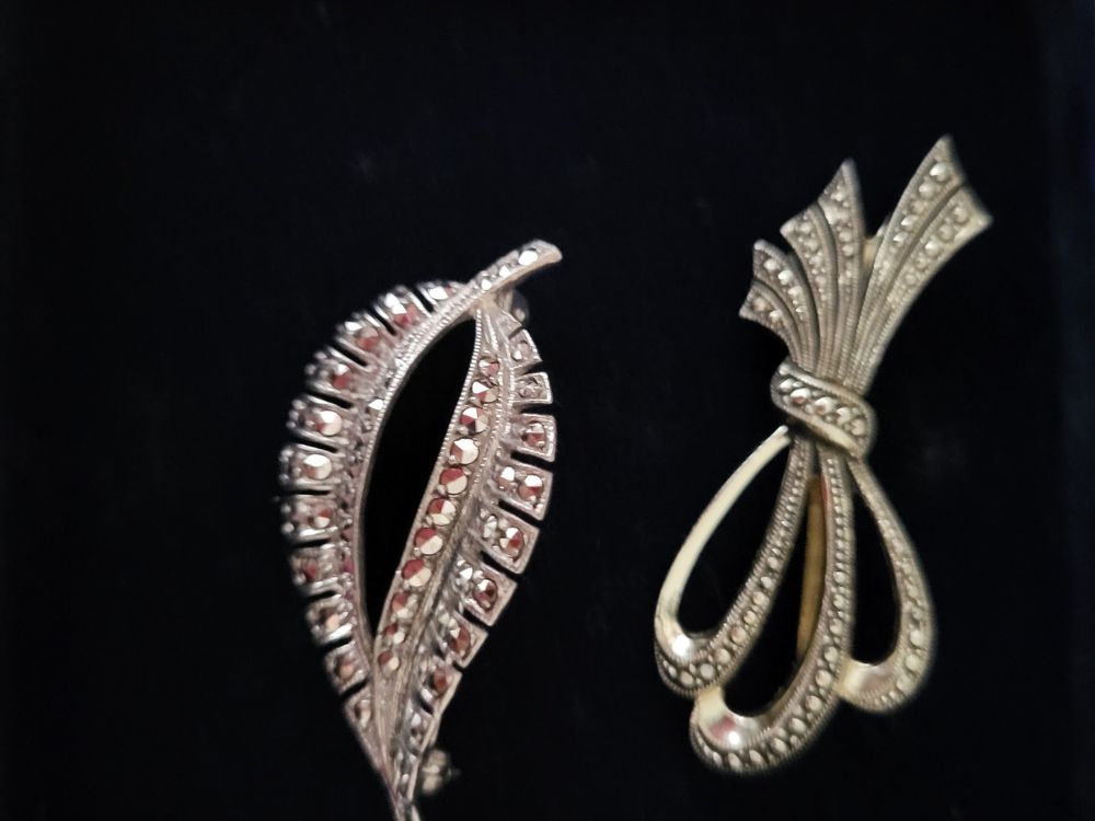 2 wunderschöne Art Deco Broschen Markasit (Gebraucht) in Birsfelden für ...