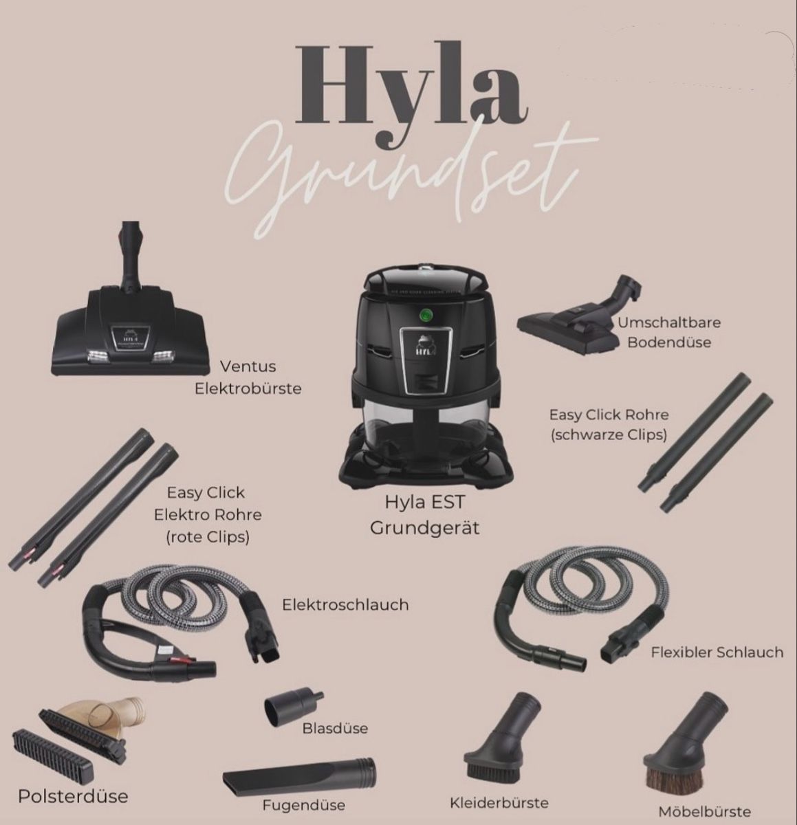 Hyla Staubsauger EST mit Zubehör - Komplett neu (Neu und ...