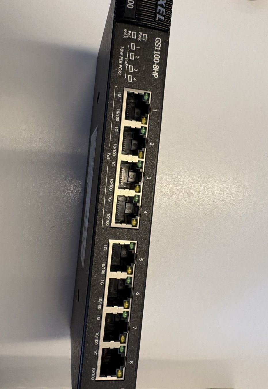 Zyxel GS1100-8HP Switch: 8-Port Gigabit Poe (Gebraucht) in Langnau am ...