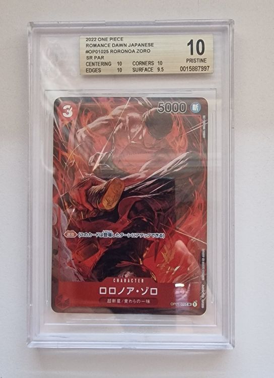 Roronoa Zoro OP01-025 SR Japanese BGS Pristine 10 (Gebraucht) in Neuhausen für CHF 82 – mit ...
