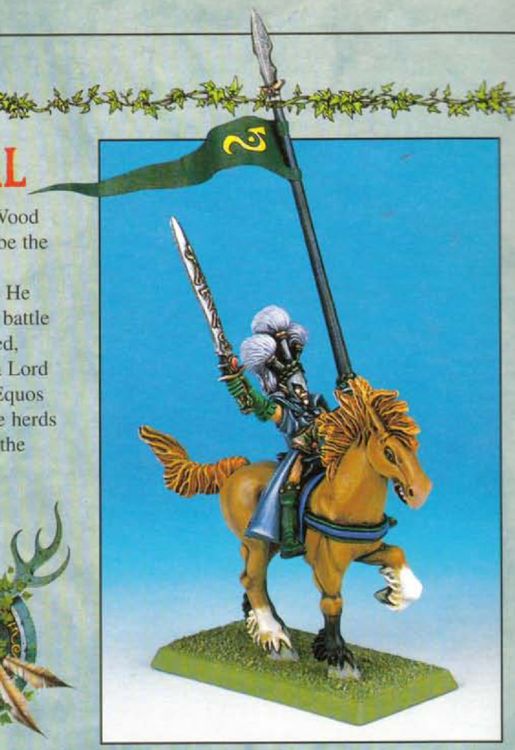 Warhammer Wood Elves Waldelfen Elfes Sylvains General (Gebraucht) in ...