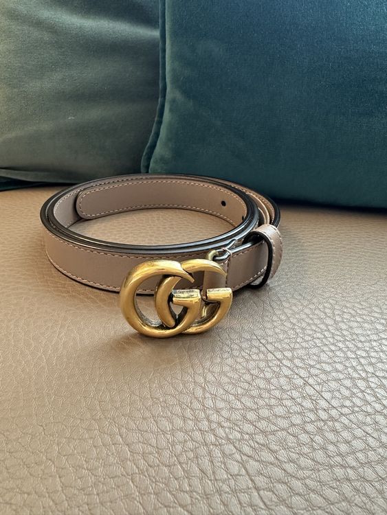 Beliebt - Schmaler Gucci GG Marmont Gürtel (Neu (gemäss Beschreibung ...