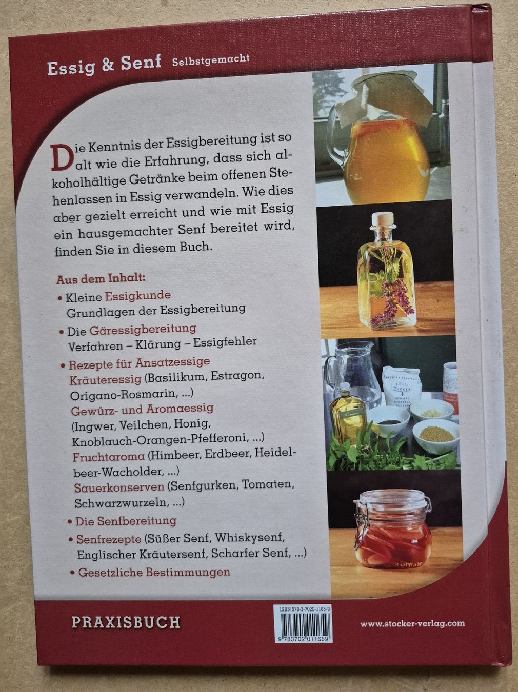 Buch Essig & Senf Herstellung, Schweizer Radio Kurt Witschi (Gebraucht ...