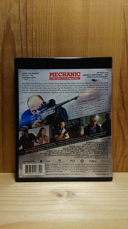 MECHANIC RESURRECTION Blu-Ray mit Jason Statham (Gebraucht) in Wilderswil für CHF 4.9 – mit ...