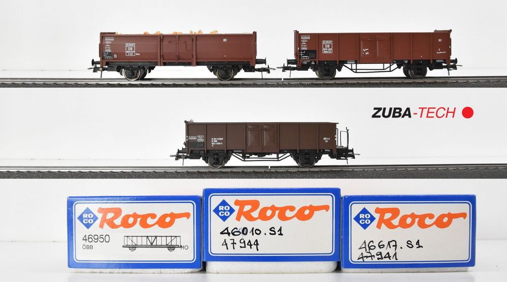 Roco 3x Hochbordwagen der DB/SBB H0 GS H0 mit OVP | Kaufen auf Ricardo