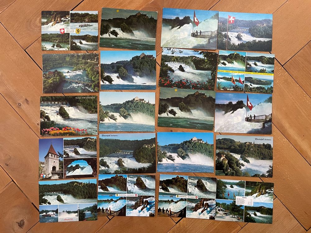 AK SH Sammlung 40 Ansichtskarten Rheinfall (Schaffhausen) (Gebraucht) in Thal für CHF 7 – mit ...