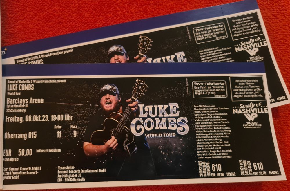 Luke Combs Tickets (Neu (gemäss Beschreibung)) in Goldach für CHF 95 ...