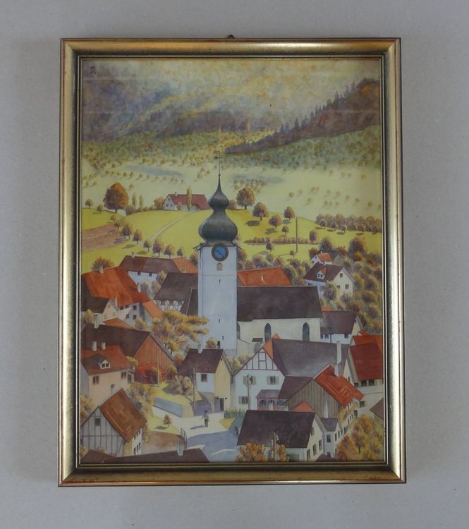 Aquarell WÜRENLOS, monogrammiert u. dat. 1937 | Kaufen auf Ricardo