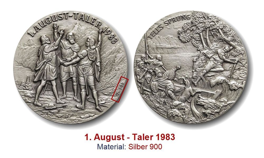 1. August - Taler 1983 (Neu (gemäss Beschreibung)) in Flamatt für CHF 27 – mit Lieferung auf ...