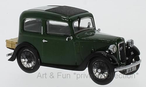 Modellauto Austin Ruby Saloon dunkelgrün Gepäck 1:43 Oxford (Neu und ...