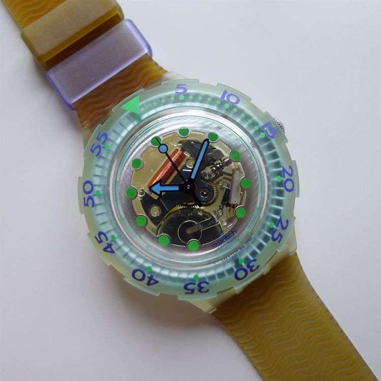 Swatch Scuba BLUE ICE (Antik) in für CHF 29 – mit Lieferung auf Ricardo ...