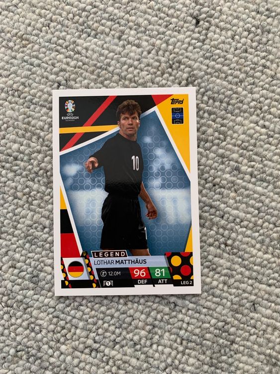 Lothar Matthäus Legend - neu - Topps Euro 2024 Match Attax (Neu (gemäss ...