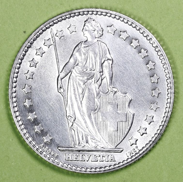 1961 / FR. 1.00 - MÜNZE, natürlich noch in SILBER ! (Gebraucht) in Luzern für CHF 3 – mit ...