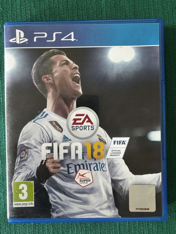 FIFA 18 PS4 Occasion ⚽️ Cristiano Ronaldo (Gebraucht) in Troinex für CHF 1.5 – mit Lieferung auf ...