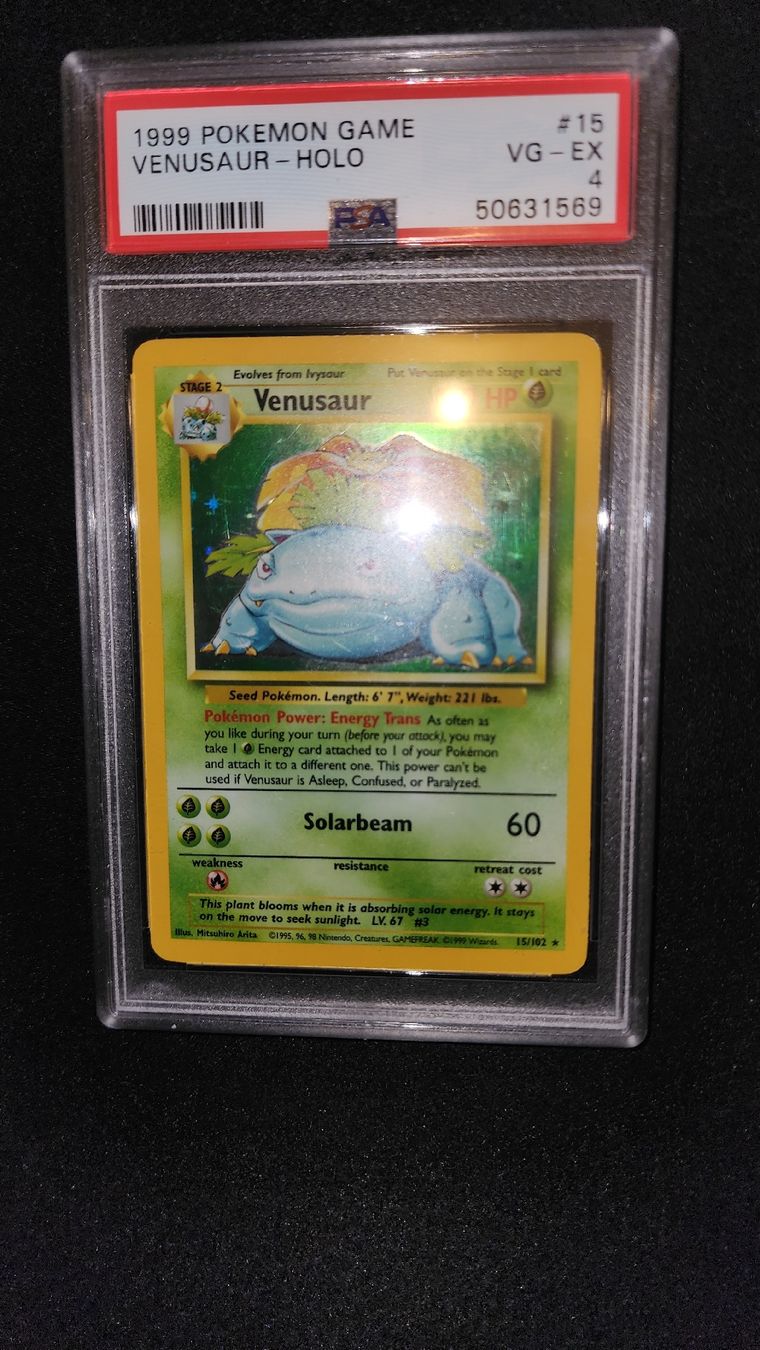 Venusaur Base set - PSA 4 - 15/102 - carte Pokémon rare 1999 (Neuf ...