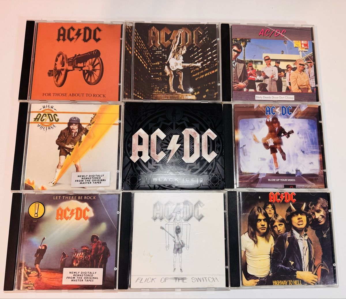 AC/DC CD Sammlung – 9 Alben Klassiker & Remasters (Gebraucht) in ...