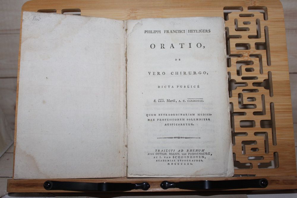 Oratio de Vero Chirurgo - Philippi Francisci HEYLIGERS 1821 (Gebraucht) in Kaden für CHF 250 ...