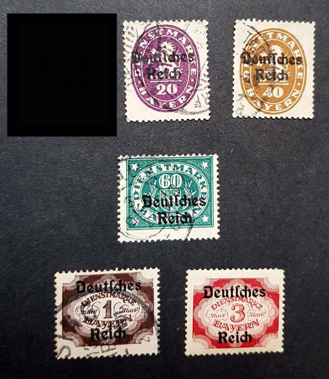 1920 Dienstmarken Bayern Aufdruck Deutsches Reich | Kaufen auf Ricardo