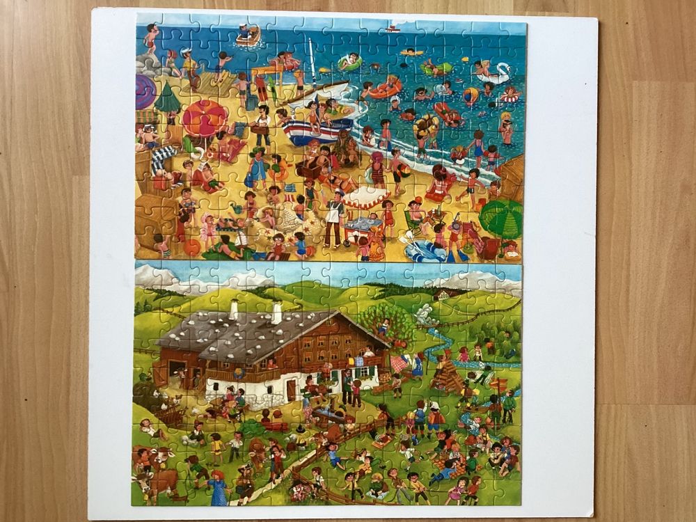 Ali Mitgutsch Puzzle Berg und See 2x126 Teile (Gebraucht) in Seftigen ...