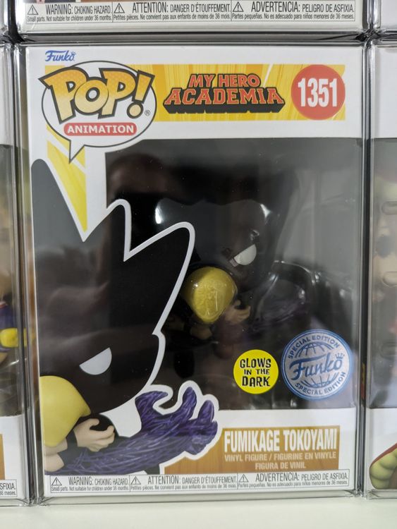 Funko Pop! My Hero Academia - Fumikage Tokoyami #1351 GitD (Neu und ...