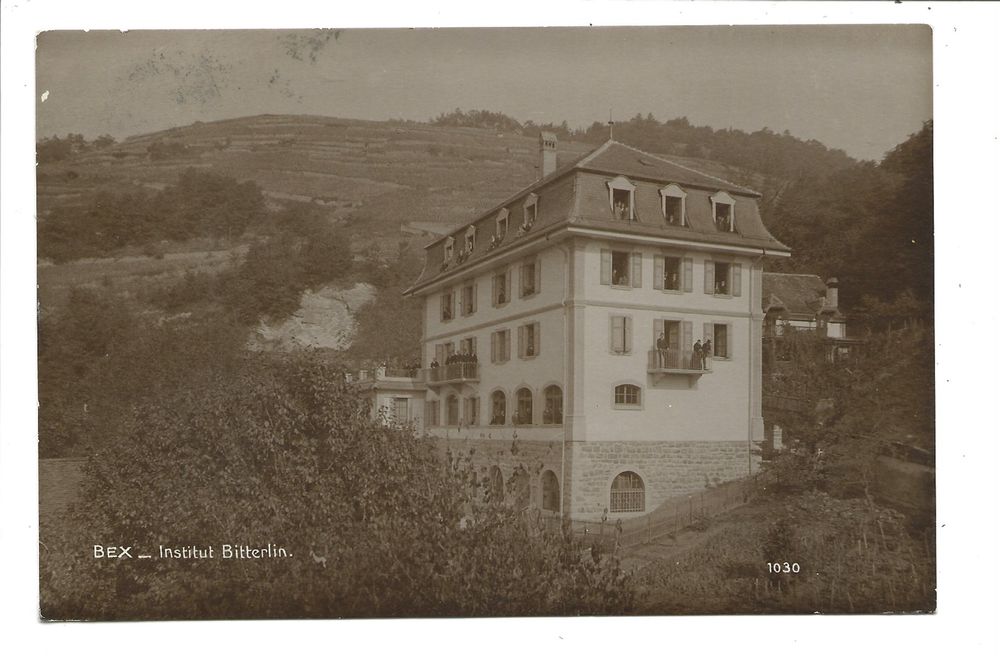 Bex (VD) Instiut Bitterlin - Foto-AK - 1920 (Gebraucht) in Engelburg ...