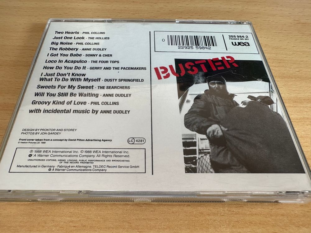 Various – Buster (The Original Motion Picture Soundtrack) (Gebraucht ...