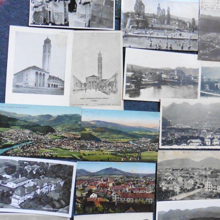 Olten,32 Fotos/Lichtdrucke,Stadt,Übersicht,Strandbad,Leute.. | Kaufen ...