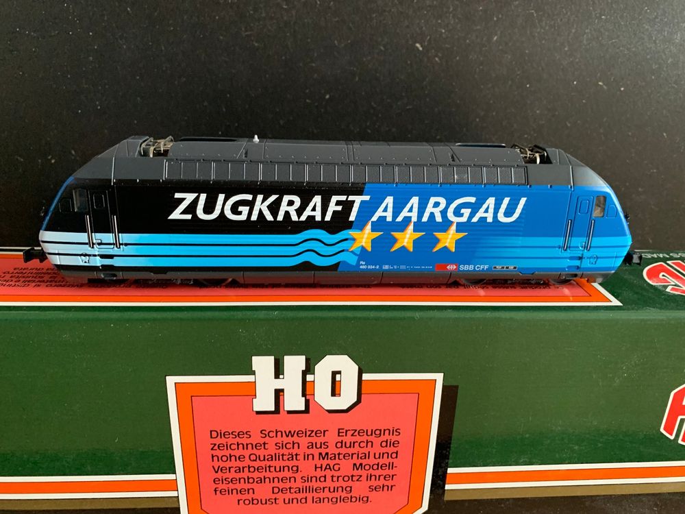 HAG Nr. 280 Re4/4 SBB Typ 460 034-2 AC H0 Zugkraft AARGAU (Gebraucht ...