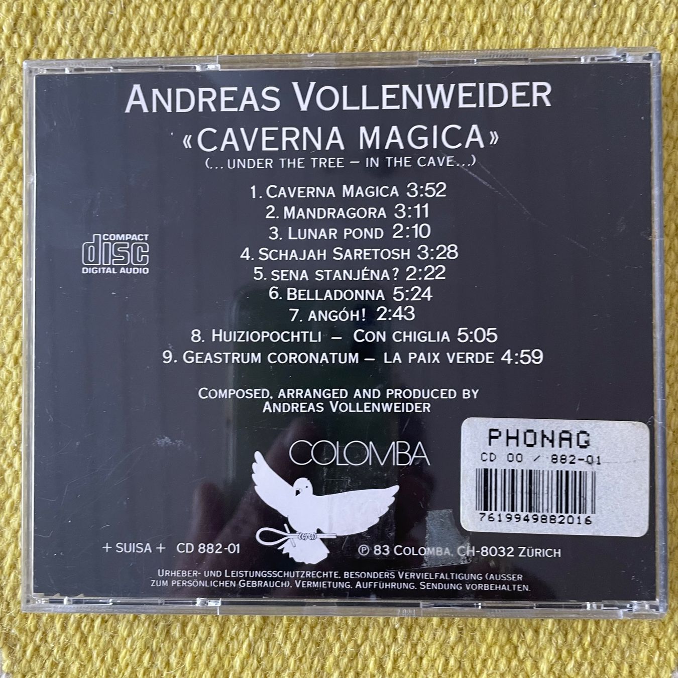 ANDREAS VOLLENWEIDER-CAVERNA MAGICA (Gebraucht) in Rorschacherberg für ...