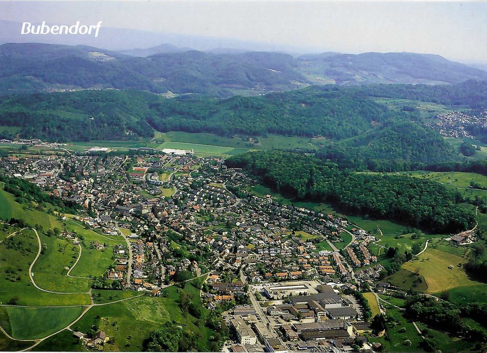 Bubendorf BL Flugaufnahme , ca.1970 (Gebraucht) in Solothurn für CHF 8 ...