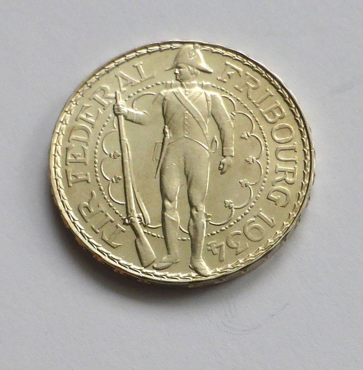 5 Fr. TIR FEDERAL FRIBOURG - 1934 - unz. | Kaufen auf Ricardo