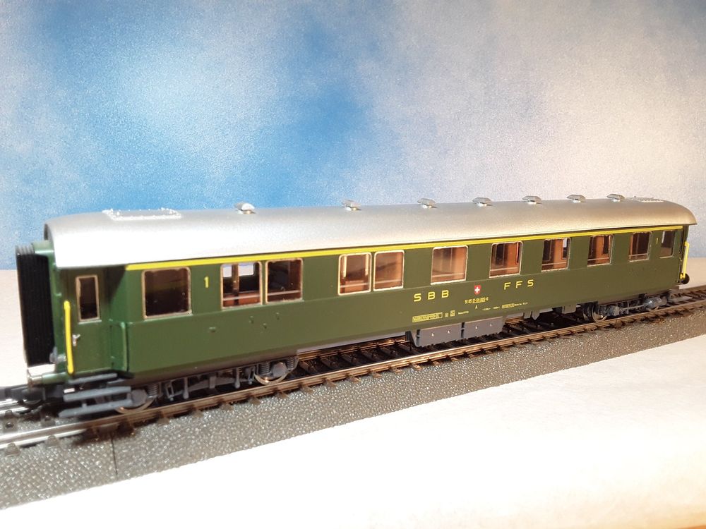 Roco 44880 _ SBB Personenwagen 1 Klasse _ AC Spur H0 (Gebraucht) in ...