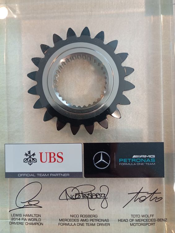 Genuine Formula1 Mercedes AMG Petronas Gearbox Cog 800g 2014 | Acheter ...