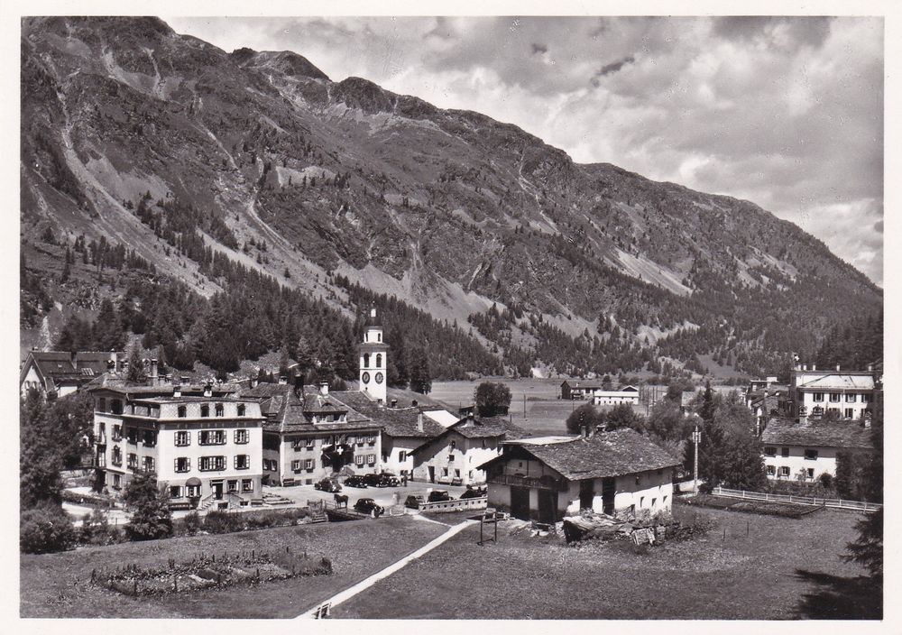 Sils-Maria, Engadin. Alte Photokarte mit Ortsbild. | Kaufen auf Ricardo