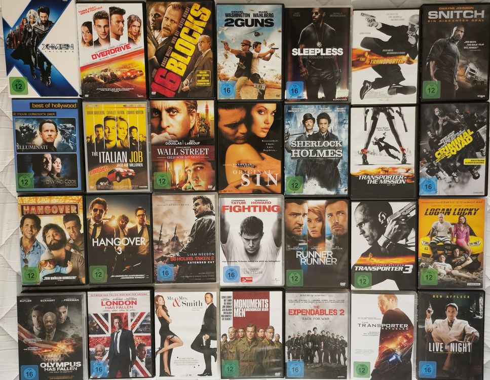 DVD Sammlung - 51 Spielfilme / Blockbuster (Gebraucht) in Obfelden für ...