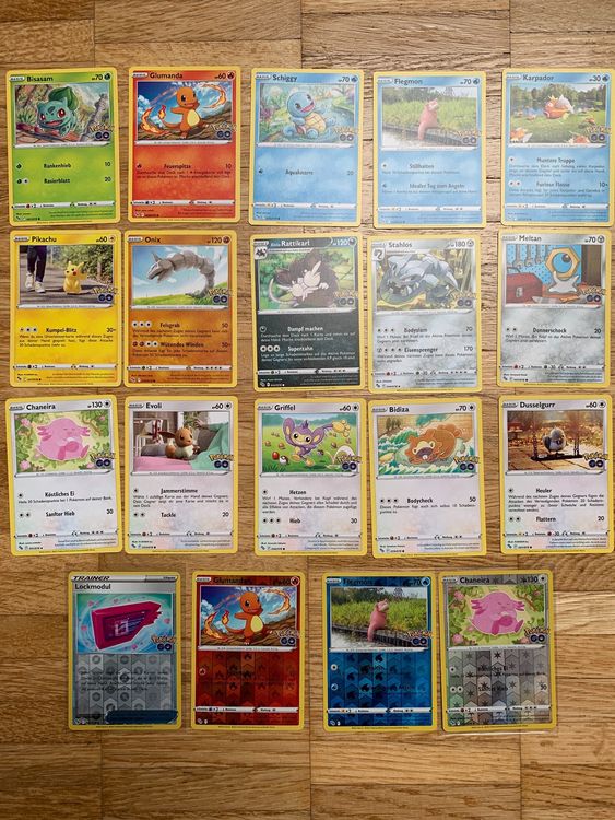 19 verschiedene Pokemon Go Karten Deutsch inkl Holo | Kaufen auf Ricardo