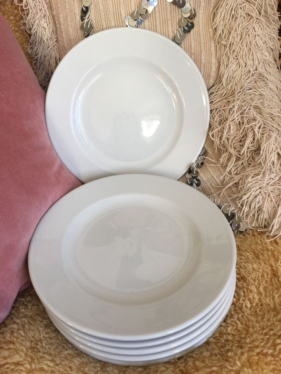 6 alte massive Teller, Langenthal, weiss (Gebraucht) in für CHF 45 ...