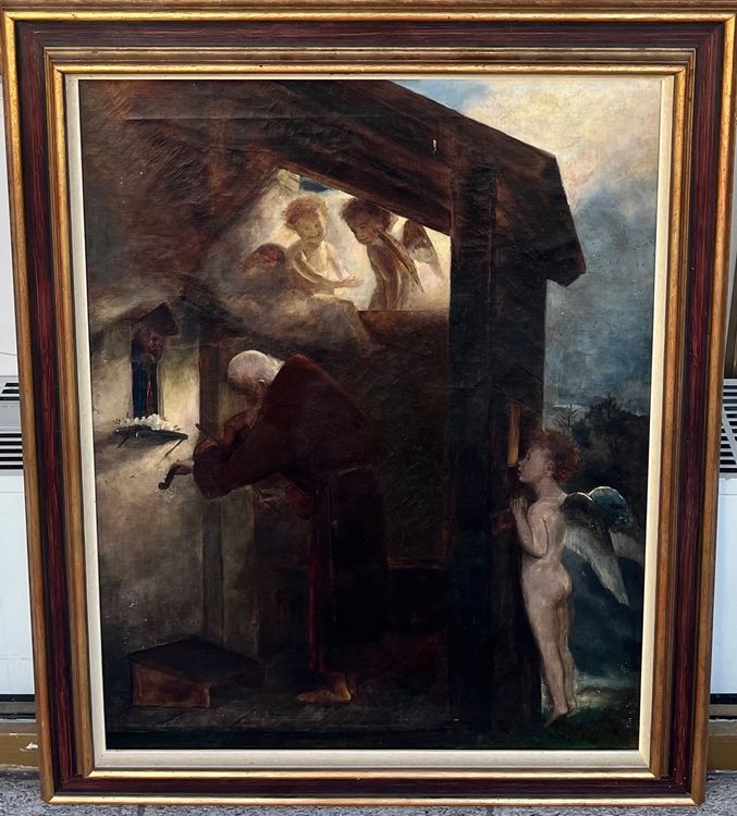 Antike Grosse Heilige Szene Gemälde mit Putten (Gebraucht) in Root für CHF 104 – nur Abholung ...