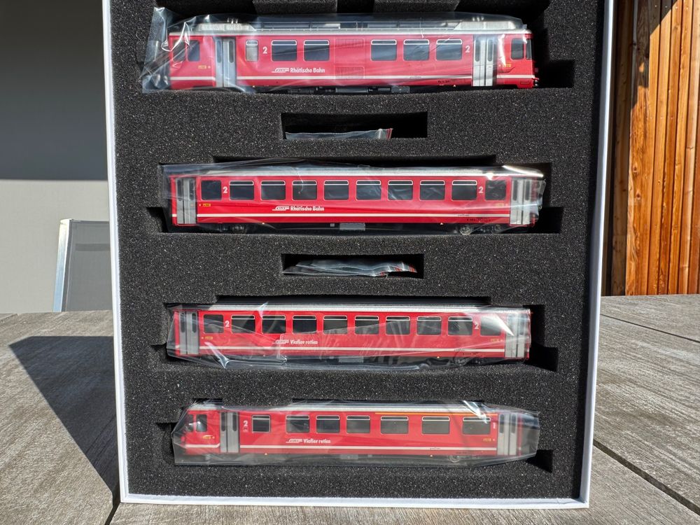 RhB Bemo Be 4/4 514/ ABDt 1715 Pendelzug in Allegra-Farben (Neu (gemäss ...