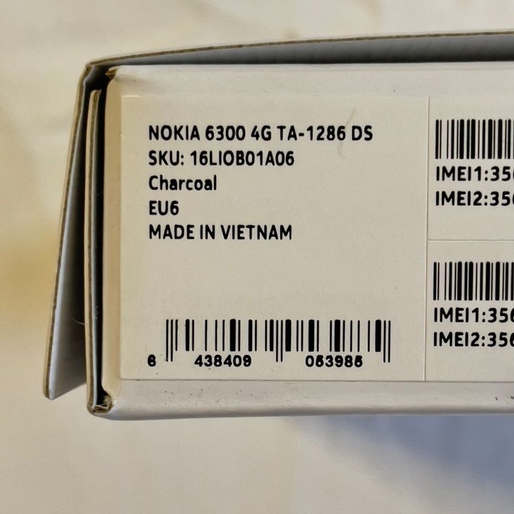 NOKIA 6300 4G TA-1286 DualSim Charcoal Garantie bis 5.5.2023 (Gebraucht ...
