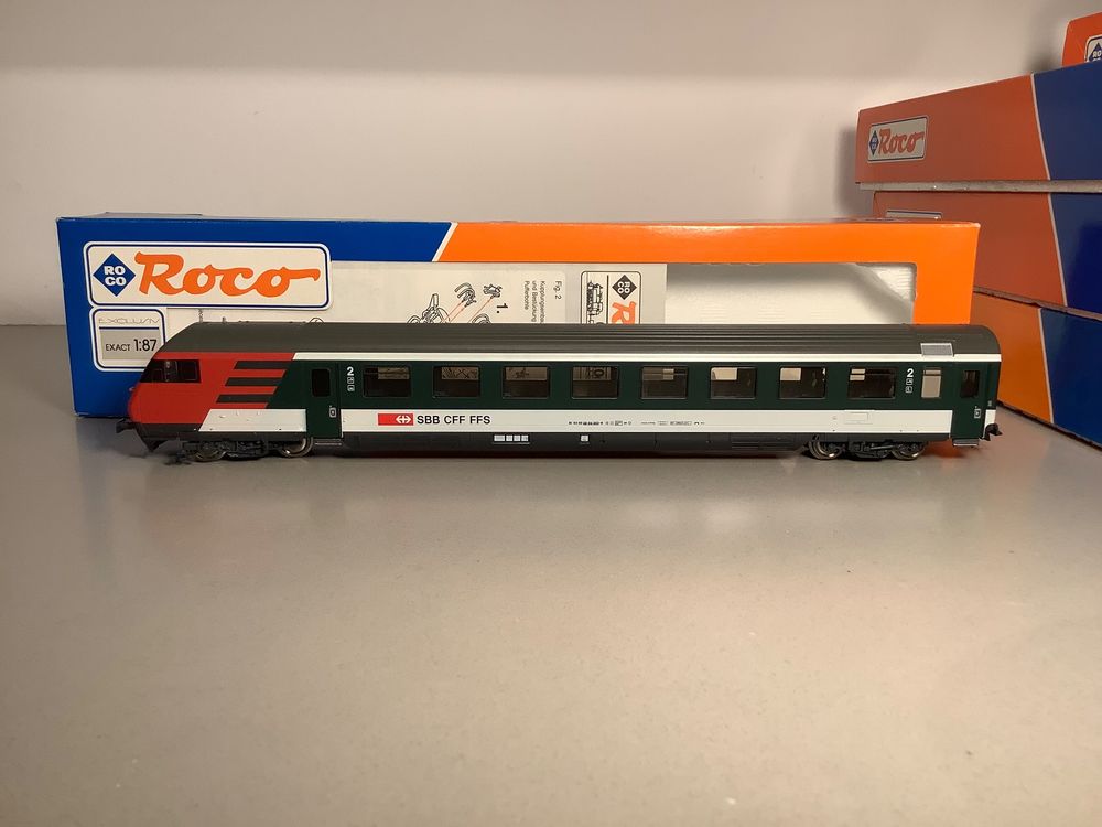 Roco 44892.1 : SBB 2.Kl Steuerwagen Bt EW IV grün (Neu (gemäss ...