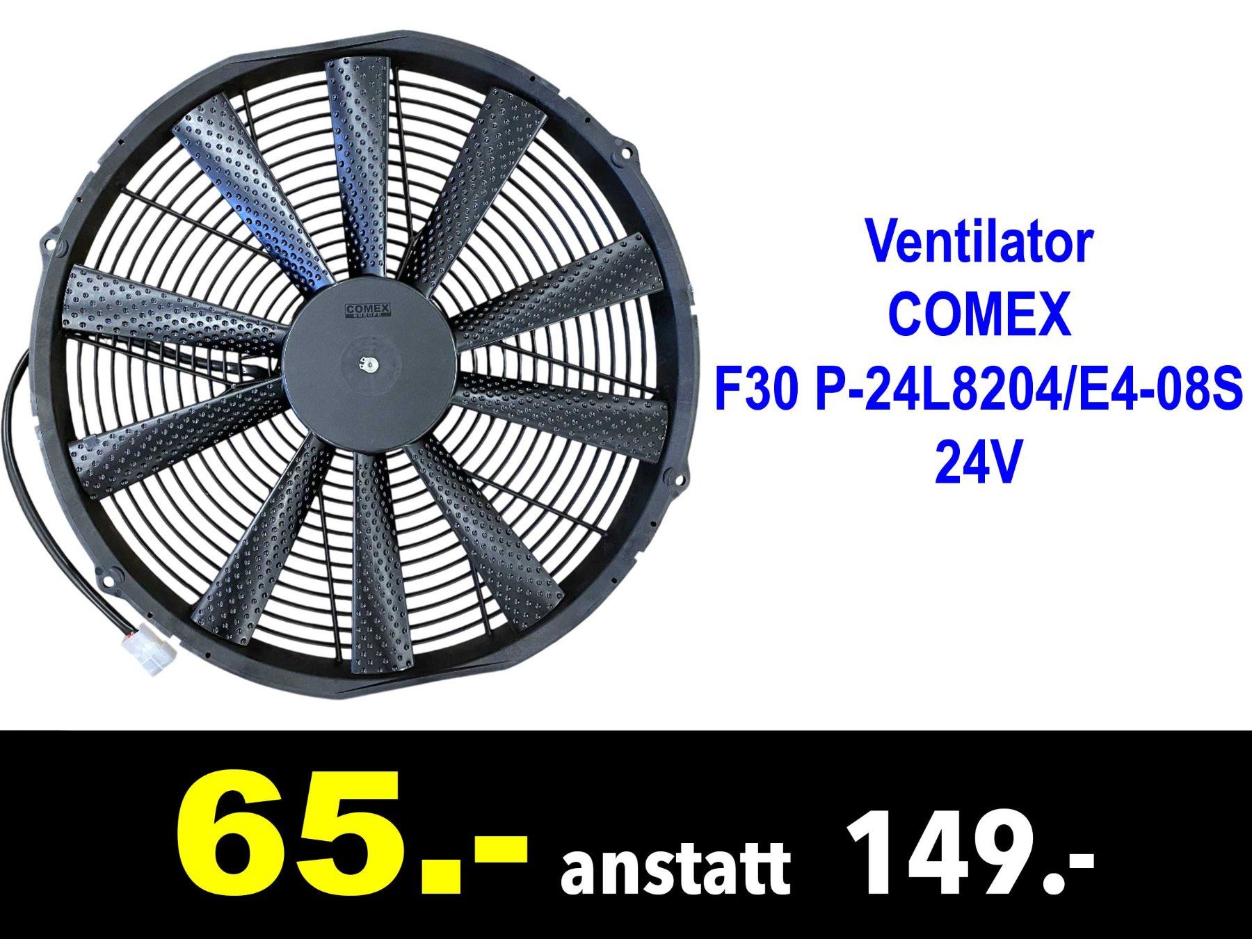 🔴 Ventilator COMEX F30 P-24L8204/E4-08S 24V /059B (Neu und ...