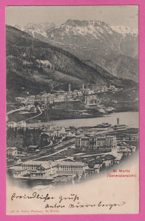St. Moritz Generalansicht gel 1905 (Gebraucht) in Einsiedeln für CHF 1 – mit Lieferung auf ...