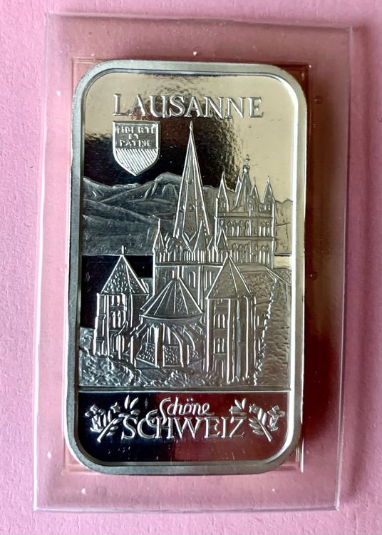 1 Silber Unze (Feinsilber), Lausanne, schöne Schweiz | Kaufen auf Ricardo