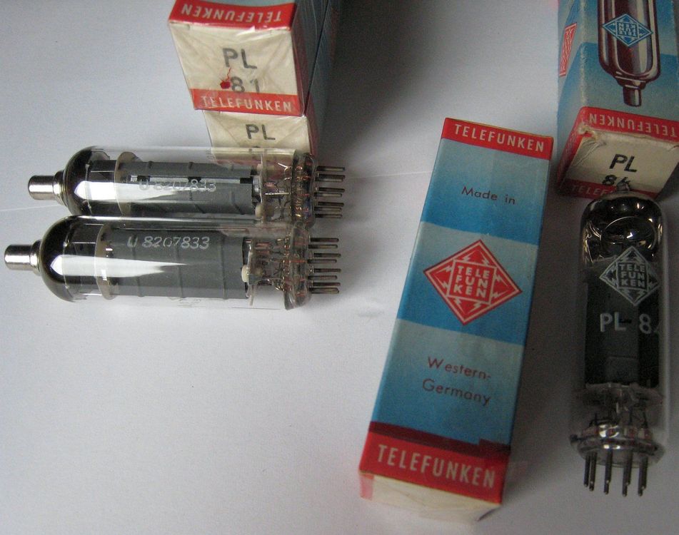4 Röhren / Radioröhren PL81 & PL82 & PL84, Telefunken (Neu (gemäss Beschreibung)) in Biel/Bienne ...